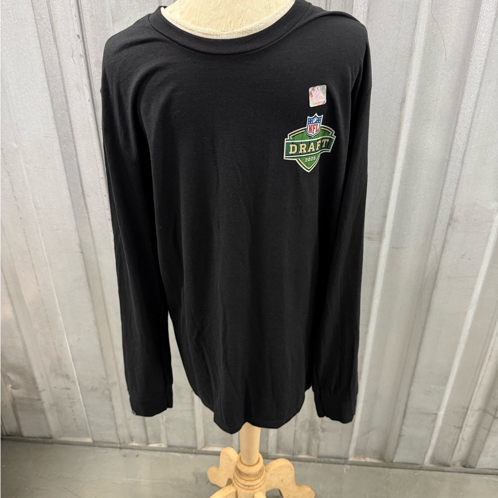 2025 NFL Draft Black Long Sleeve Shirt for men - Gem